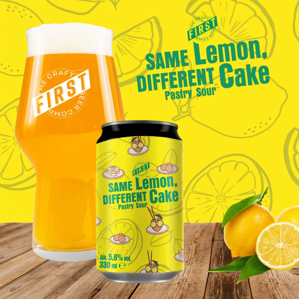 Same Lemon, Different Cake (6%) - 0.33 L can - FIRST Craft B
