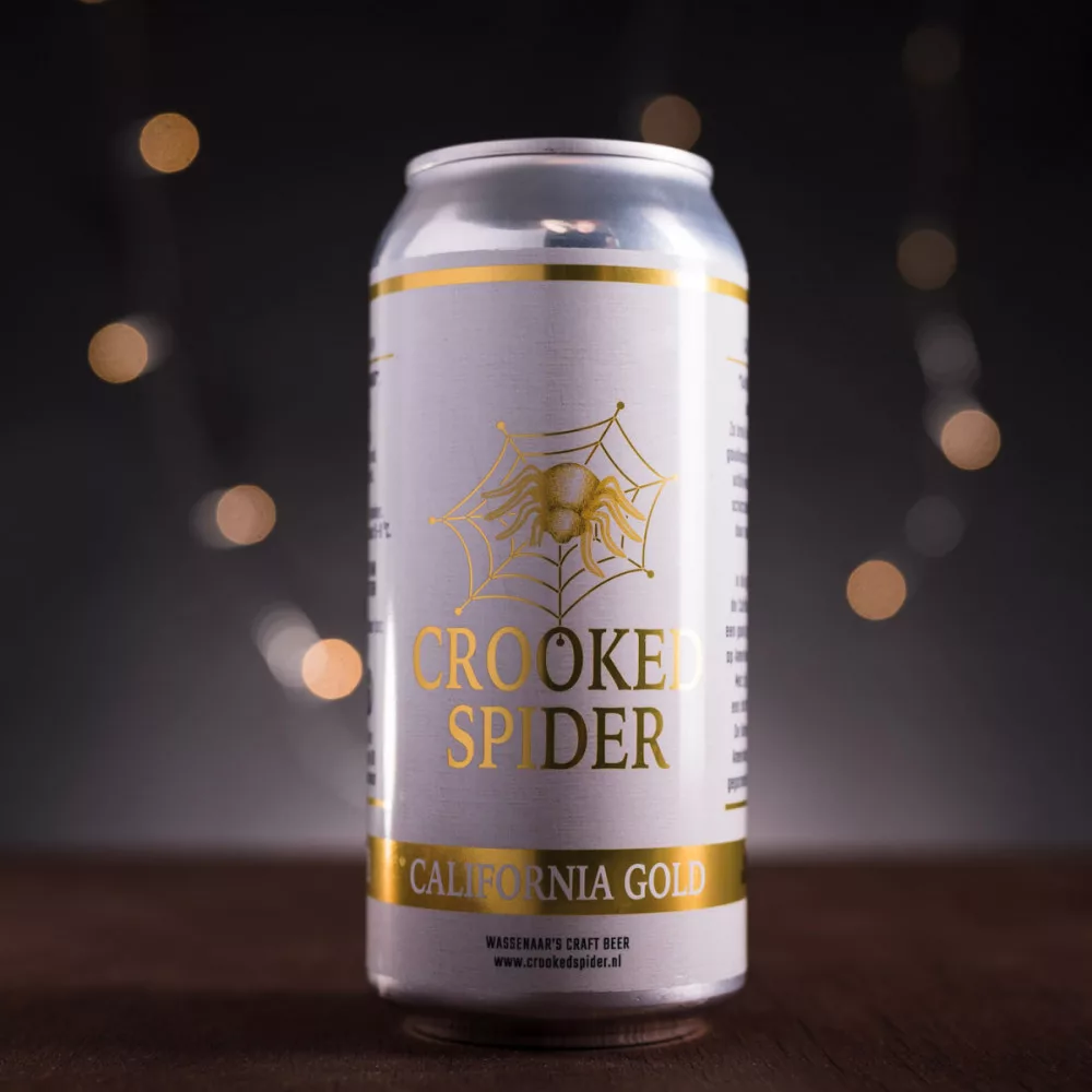 California Gold - 0.44 L can (Crooked Spider - NL) - FIRST C